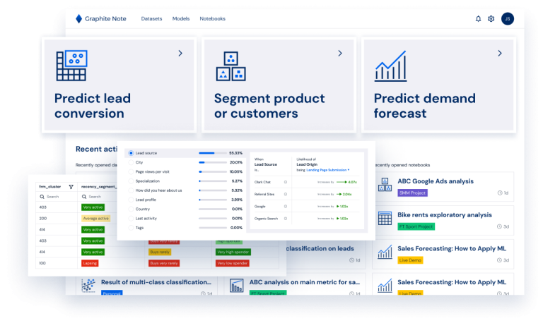 Graphite Note - No-code AI tool for data analysts